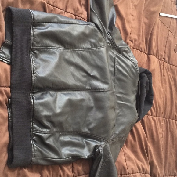 Wilsons Leather | Jackets & Coats | Mens Hooded Leather Jacket By ...